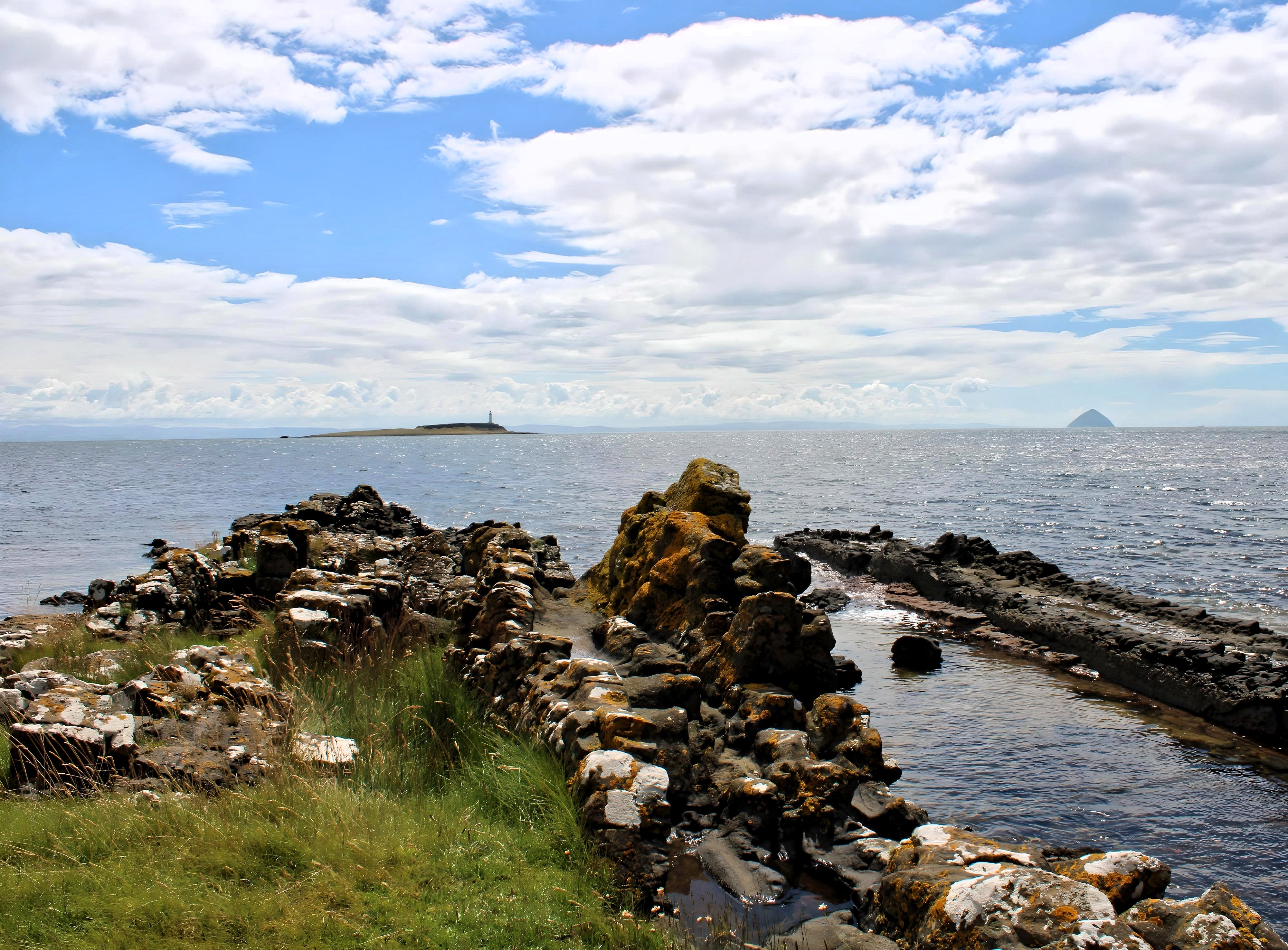 Kildonan Beach - Pladda Island & Ailsa Craig View. Arran - Scotland ...