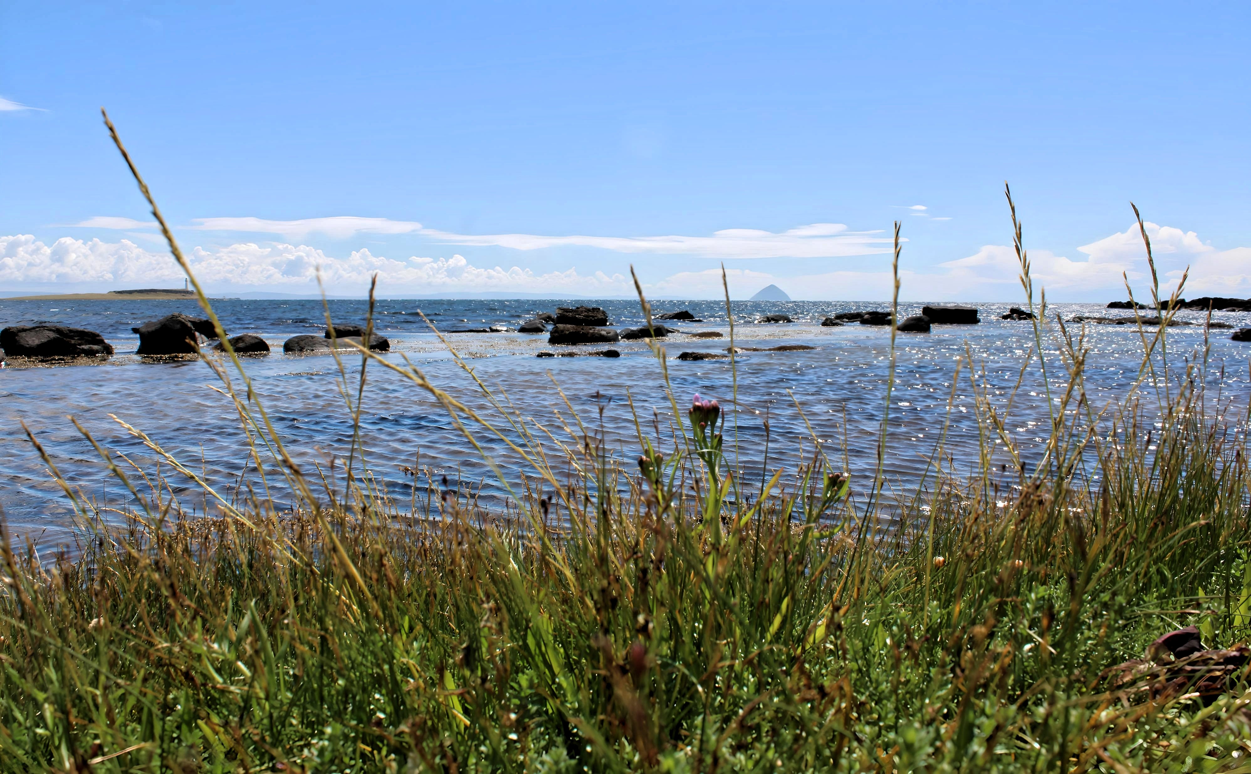Kildonan Beach - Pladda Island & Ailsa Craig View. Arran - Scotland ...