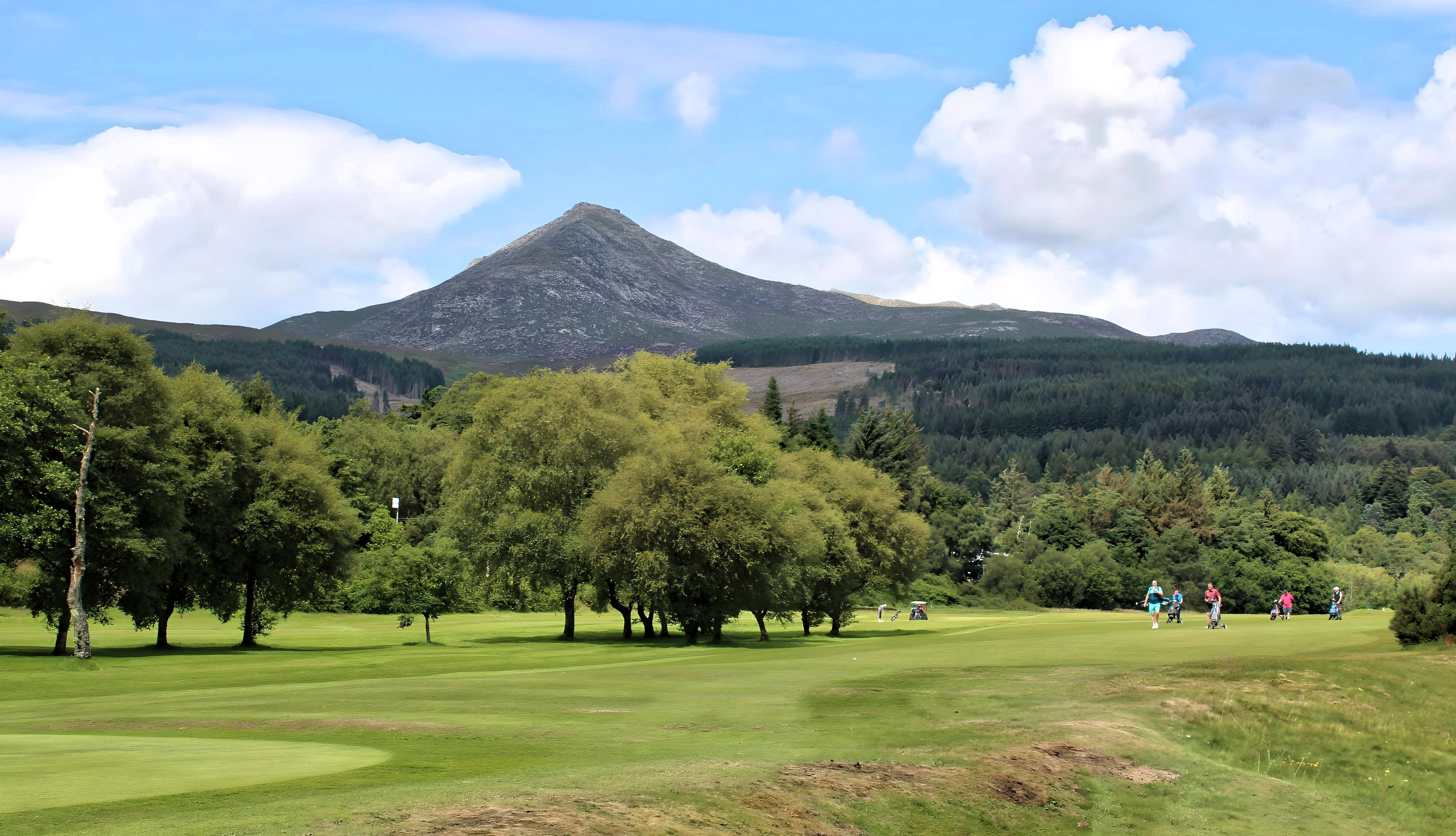 Brodick Golf Course - Goatfell Mountain. Isle of Arran - Scotland ...