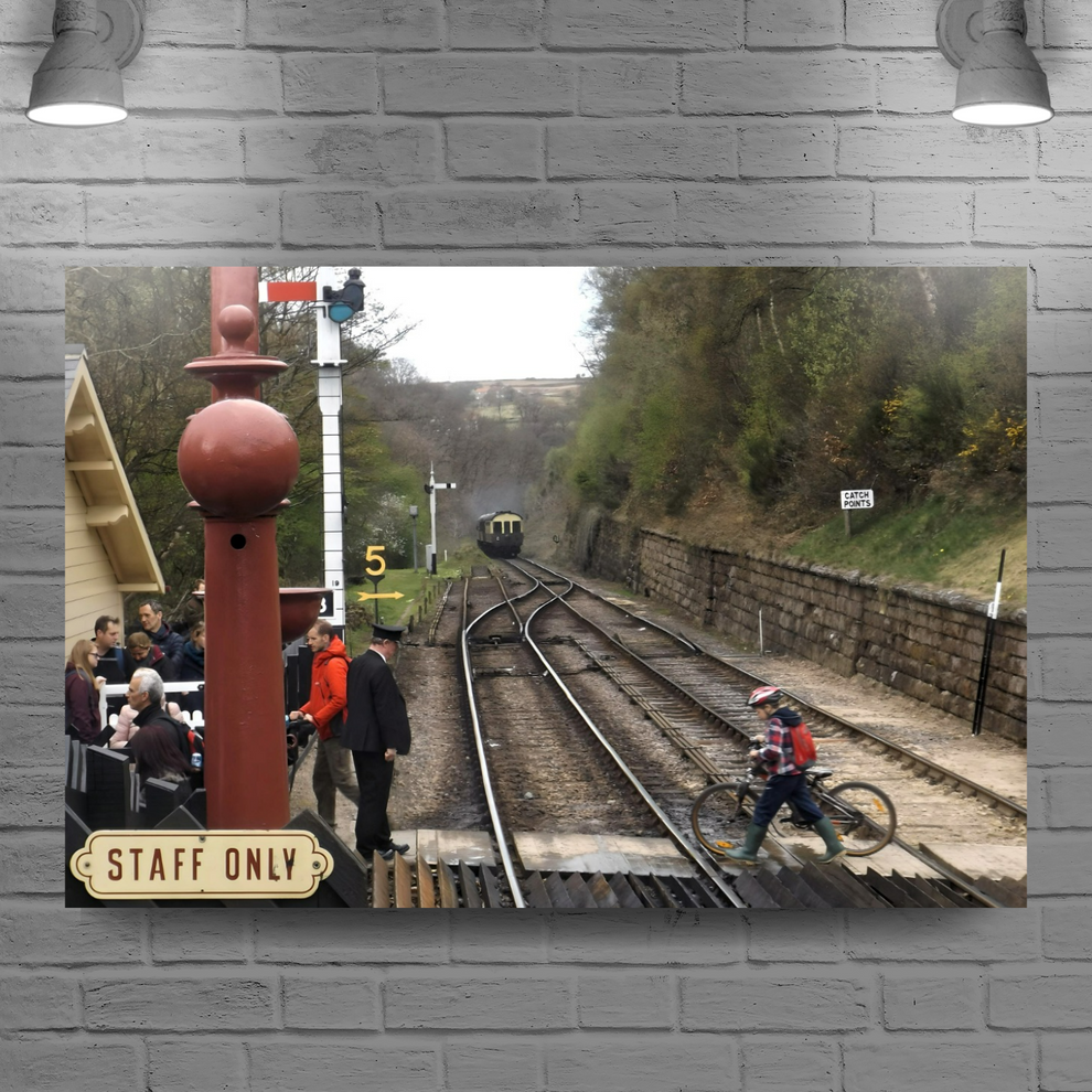 Canvas Art. English Landscapes & Landmarks. Goathland Train Station ...