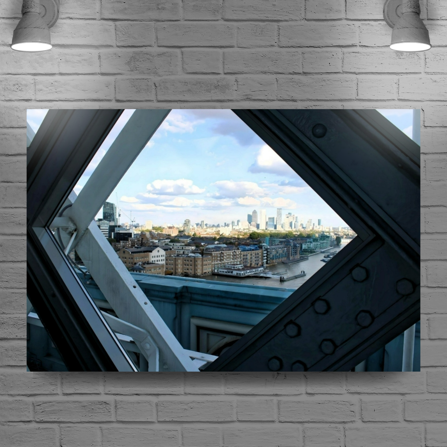 Giclée Mounted Wall Art Prints. Tower Bridge Glass Floor. London. Engl ...