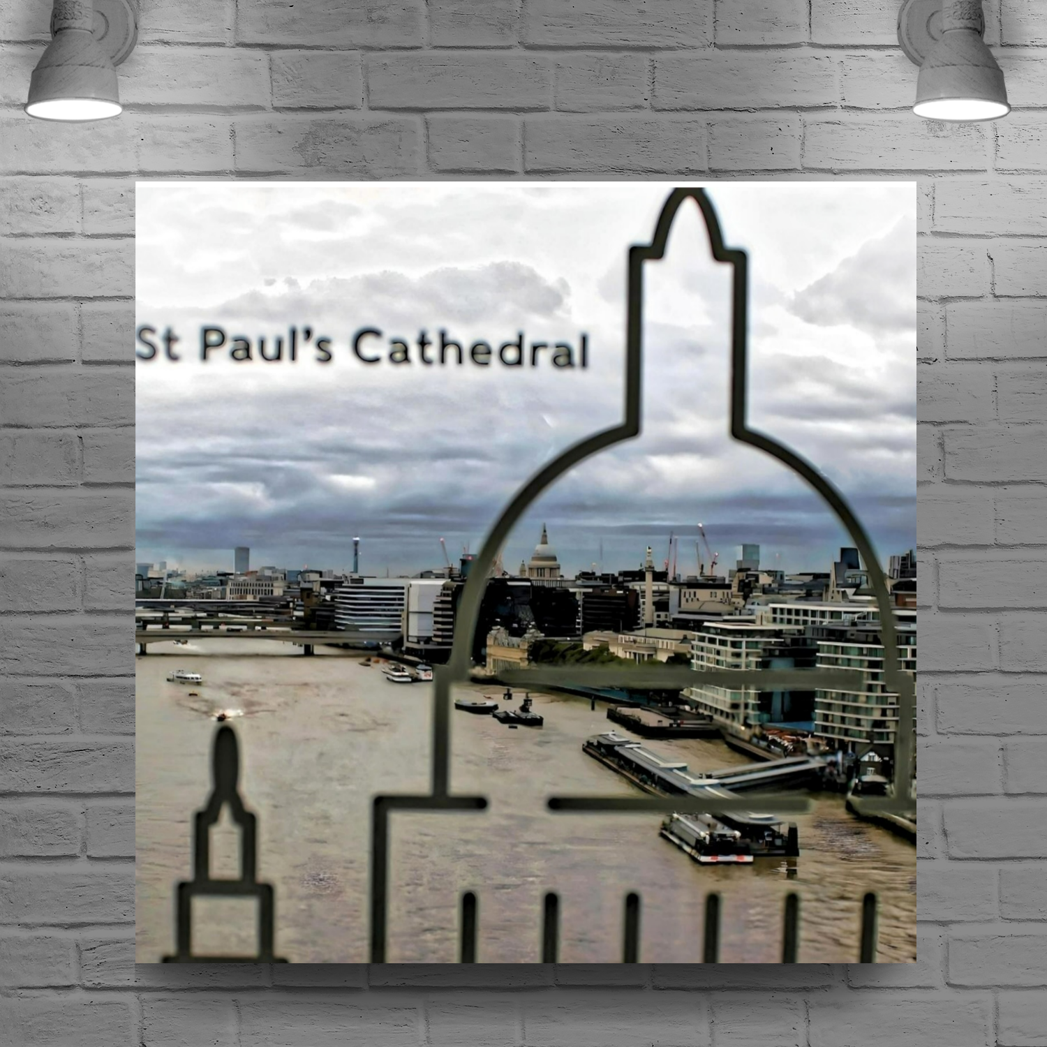 Giclée Mounted Wall Art Prints. Tower Bridge Glass Floor. London. Engl ...