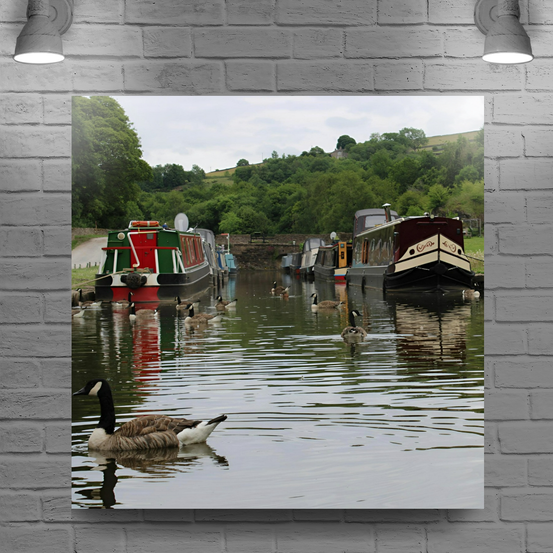 Canvas Art. English Landscapes & Riverscapes. Bugsworth Canal Basin. B ...