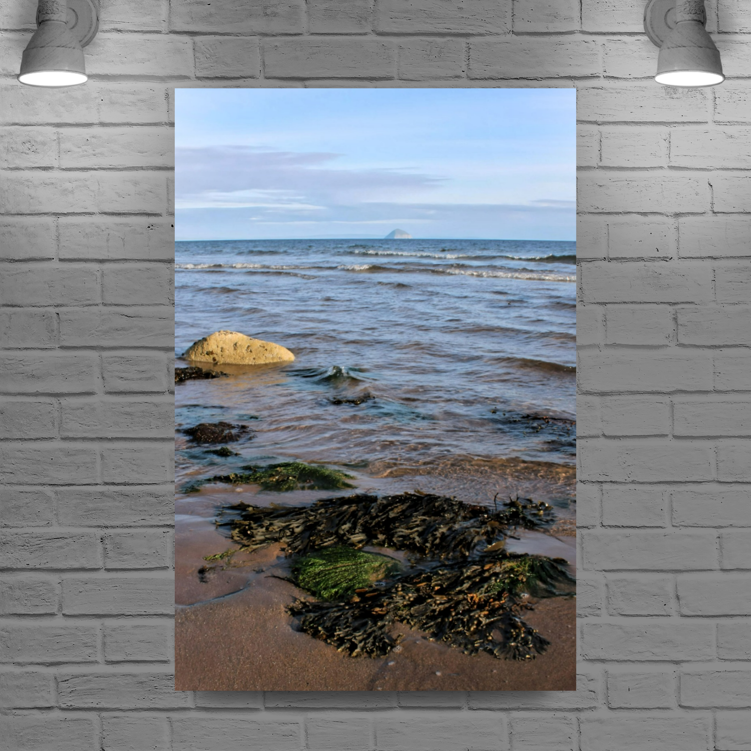 Giclée Mounted Wall Art Prints. Sliddery. Ailsa Craig. Isle of Arran ...