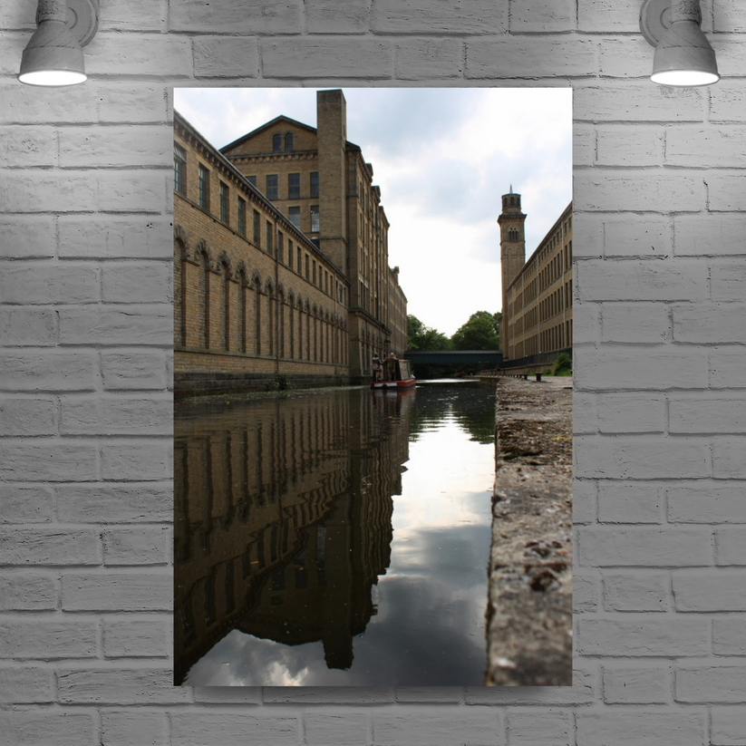 Giclée Mounted Wall Art Prints. Salts Mill. Saltaire. The Leeds To Liv ...